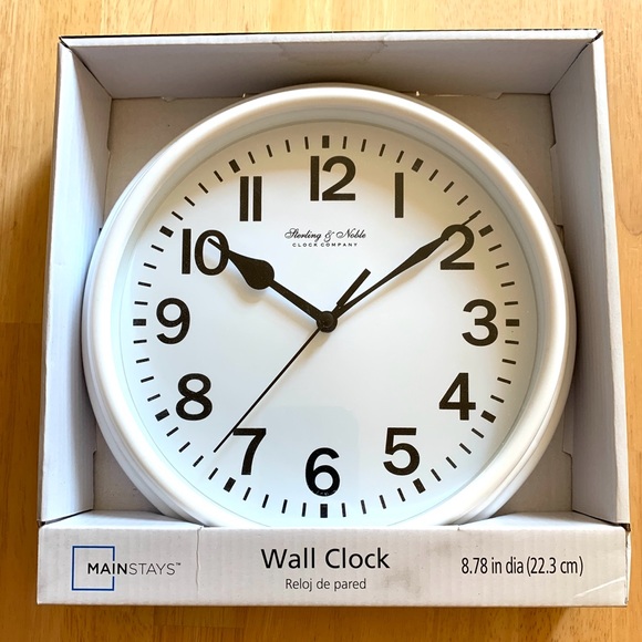 Mainstays Sterling & Noble | Wall Decor | Analog Wall Clock | Poshmark